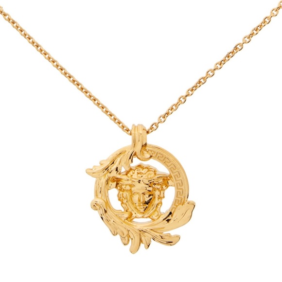 Versace | Jewelry | Versace Medusa Cutout Coin Barocco Necklace | Poshmark